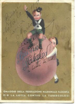 1940 ITALY HAPPY EASTER.TRIBUTE FROM THE NATIONAL FASCIST FEDERATION ...