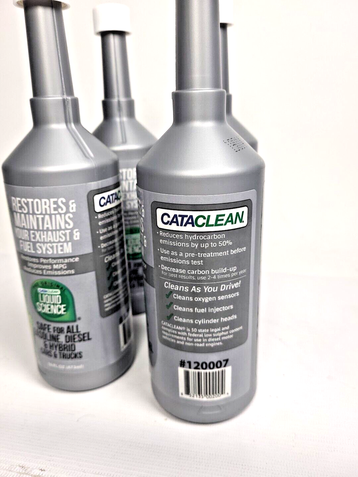 4 PACK CATACLEAN THE ORIGINAL LIQUID SCIENCE COMPLETE ENGINE FUEL ...