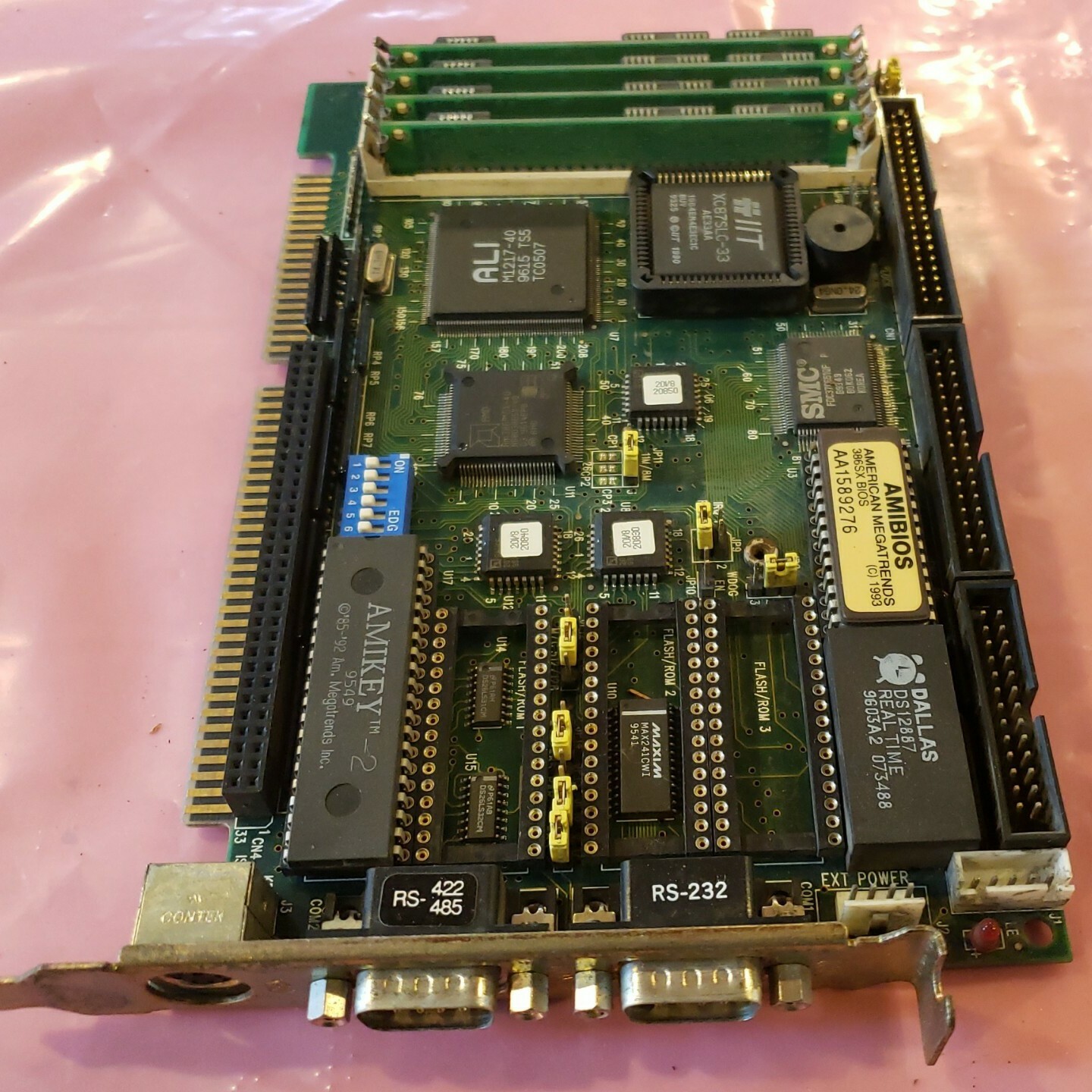 Advantech 386SX Industrial CPU Card SBC-340 with 4x 256K SIMM | eBay