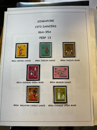 SINGAPORE 86A/95A MNH SET NICE LOOK ( SO19) | eBay
