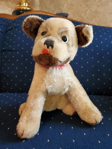 Very Cute Vintage 1959-1960 Steiff Dog named Mopsy - 9" Dog Plush Toy ...