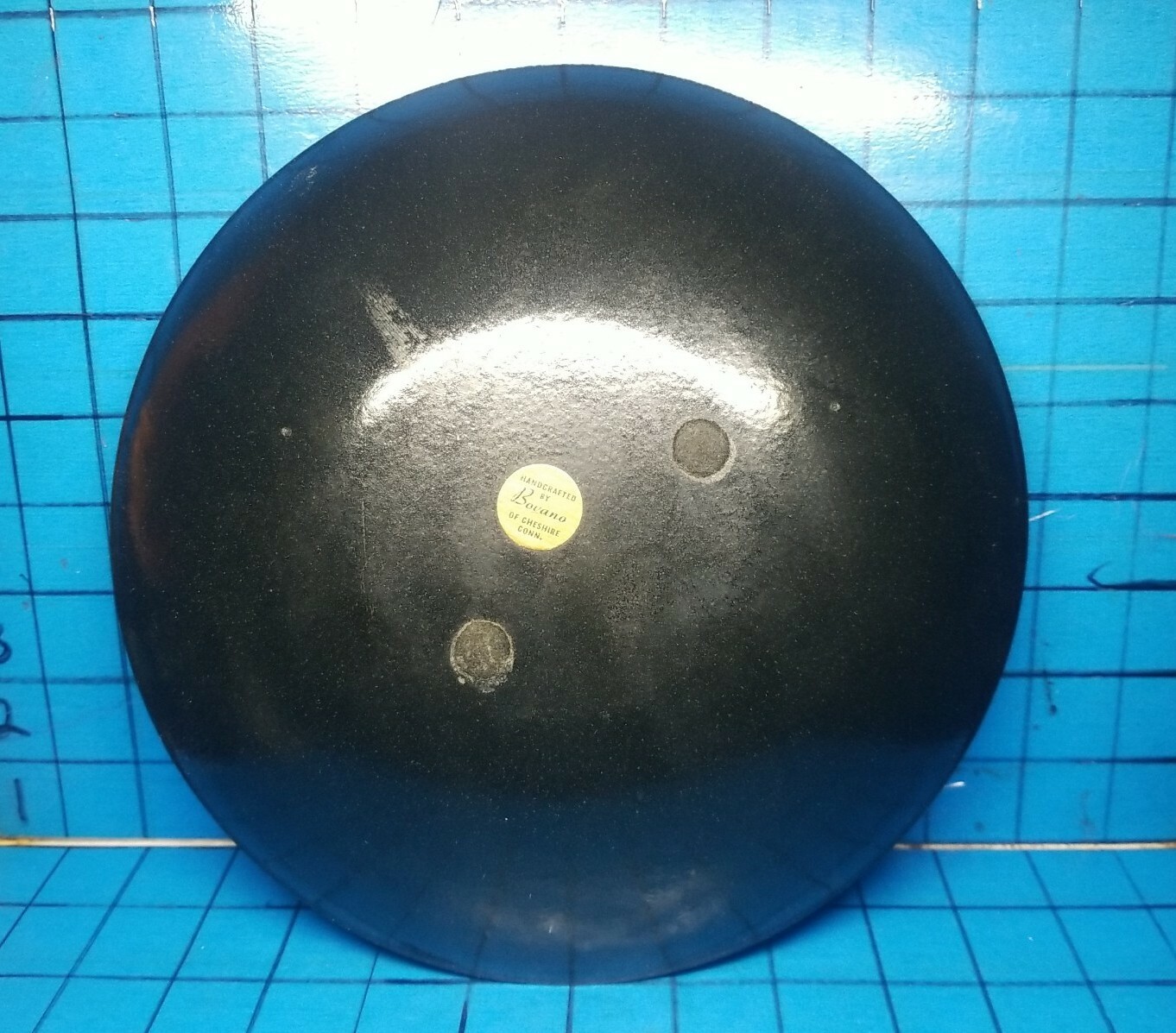 Vtg Bovano of Cheshire CT Enamel on Copper 9" Bowl-Plate USA Abstract ...