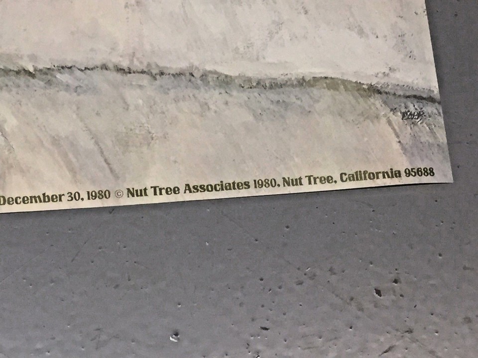 Vintage 1980 SALMON CREEK VILLAGE NUT TREE POSTER @ VACAVILLE CA by ...