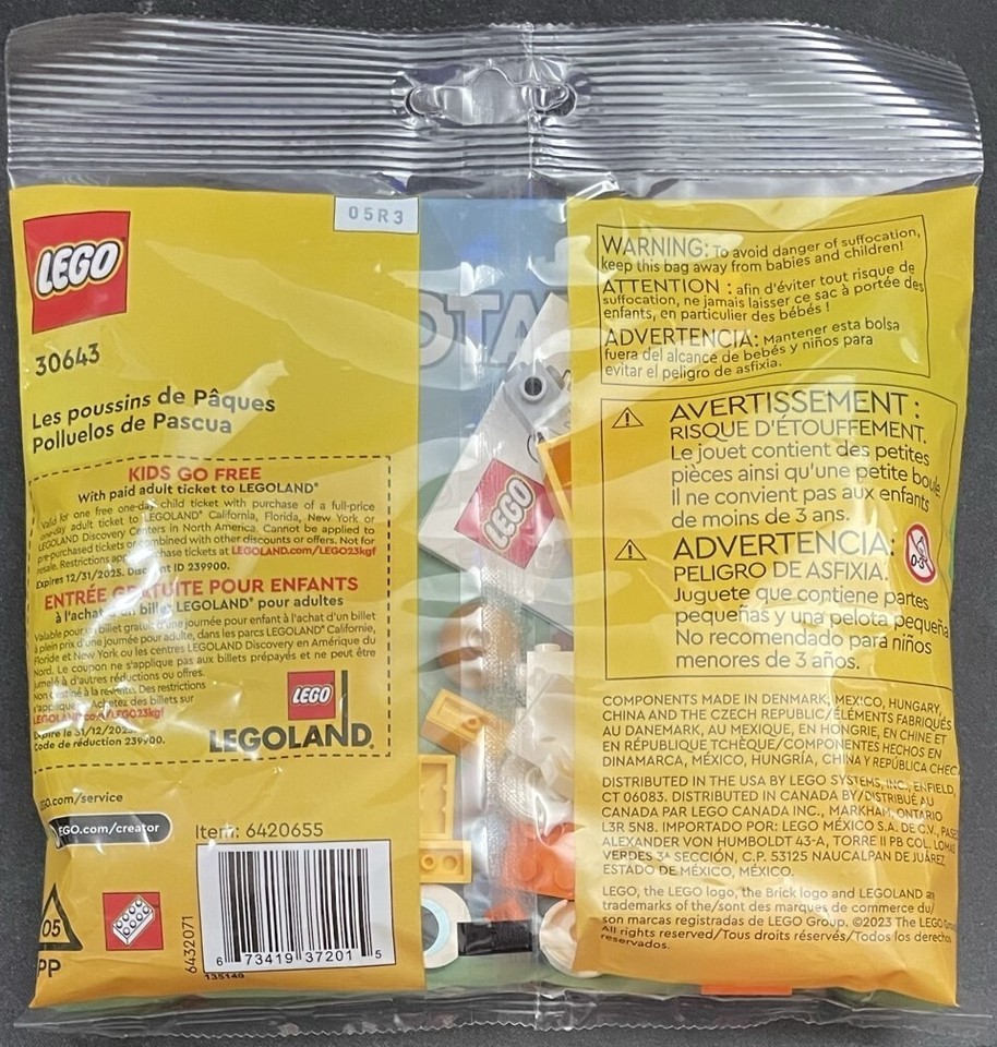 LEGO 2023 Creator Seasonal #30643 Easter Chickens Brand New Polybag | eBay