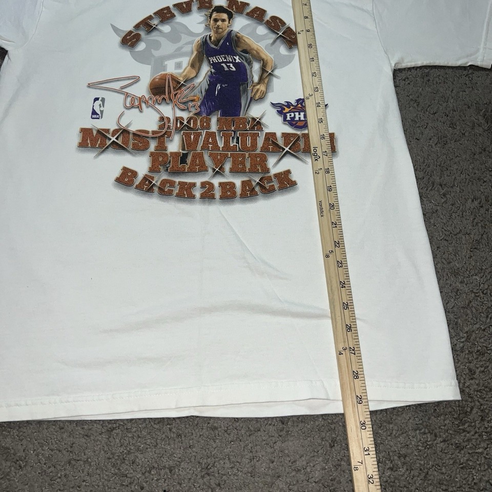 Vintage 2006 Steven Nash Phoenix Suns Back To Back MVP Shirt Men’s Large White | eBay