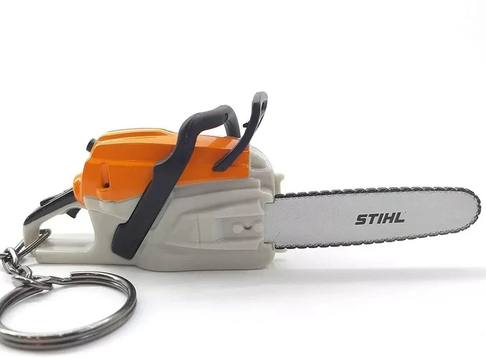 Stihl Mini Chainsaw Keychain Plastic KeyRing Toy Miniature Novelty ...