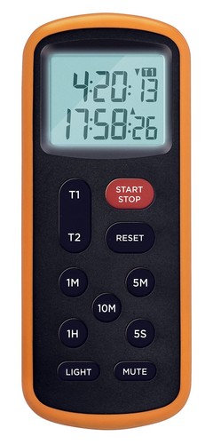 Lavatools KT8 Digital Kitchen Dual Timer & Stopwatch with Backlight ...