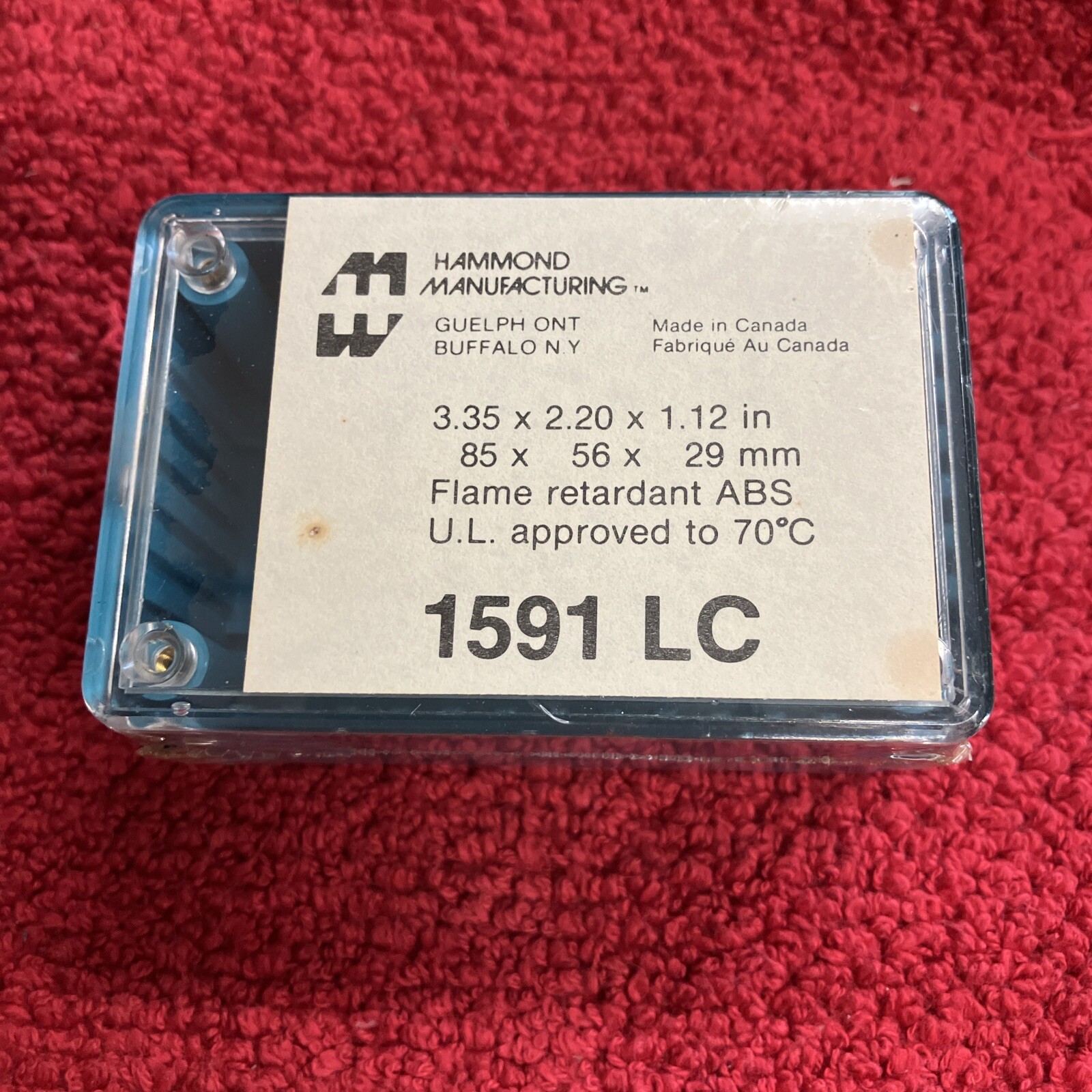 1591 LC HAMMOND PROJECT BOX 3.35 X 2.20 X 1.12 IN BLUE NOS | eBay