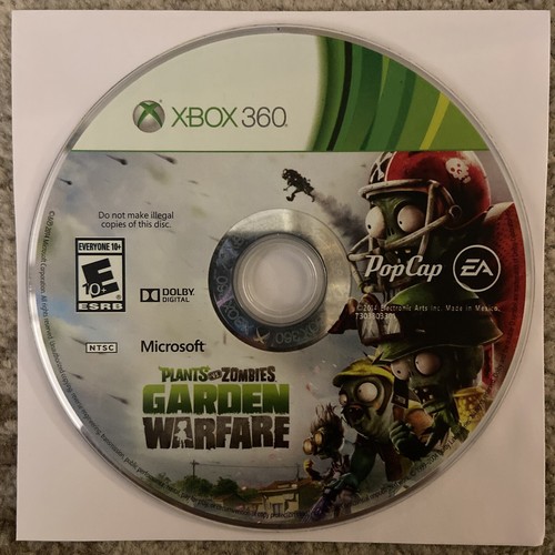 🔥 Plants vs Zombies Garden Warfare (Xbox 360, 2004) Mint Disc Only. See ...