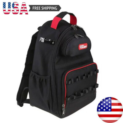 Mens Tool Backpacks W/ Pockets Loops Base Support Portable Polyester ...