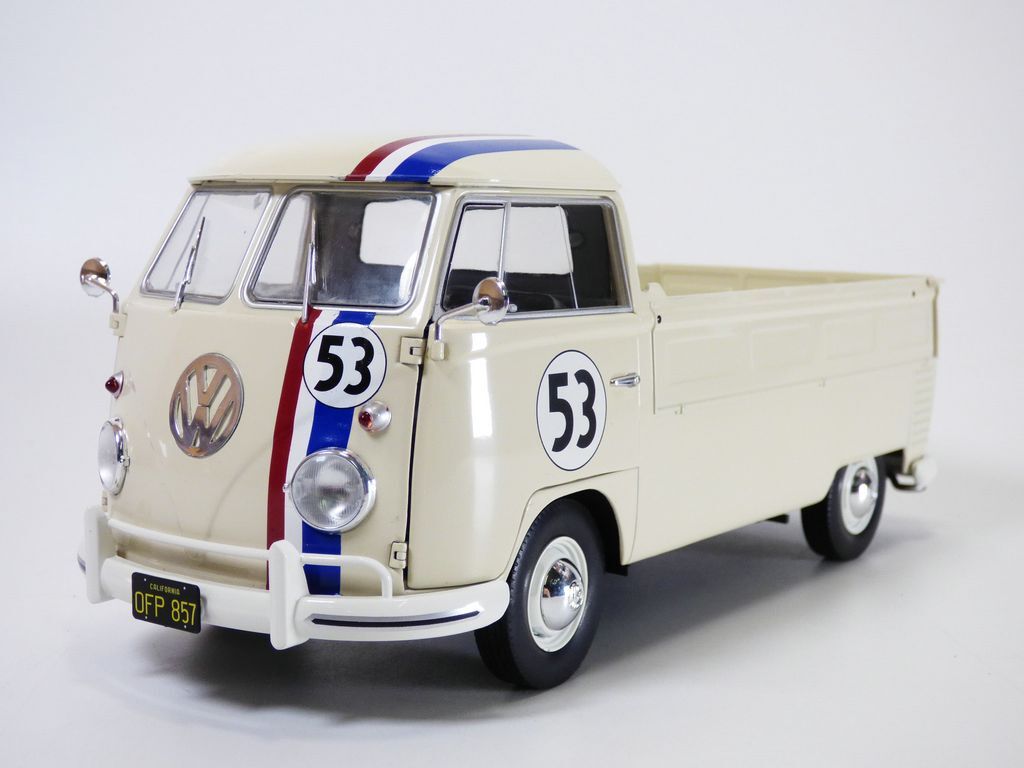 VOLKSWAGEN COMBI T1 pick up Racer n°53 1/18 Choupette Herbie VW | eBay