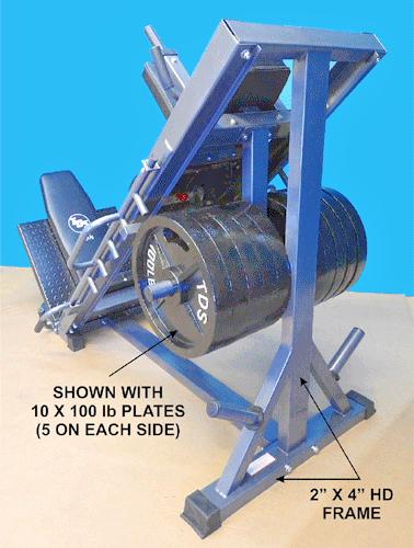 TDS LEG PRESS/HACK SQUAT/CALF BLASTER 1000 LB LIMIT | eBay