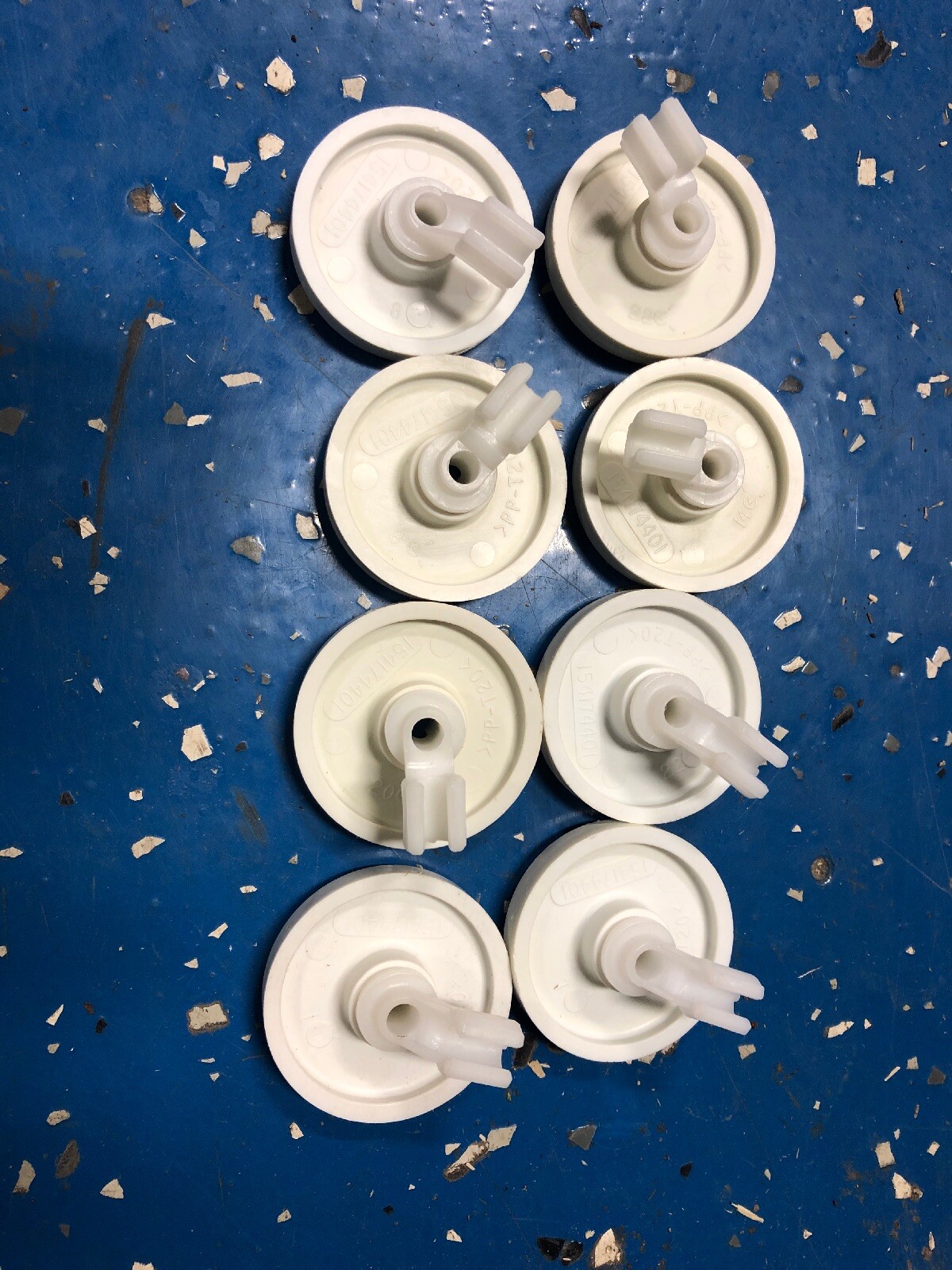 Frigidaire Dishwasher (8) LOWER RACK WHEELS & CLIPS KENMORE 5300809640 ...