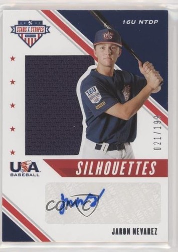 2020 USA Baseball Stars & Stripes Silhouettes Signatures /199 Jaron ...
