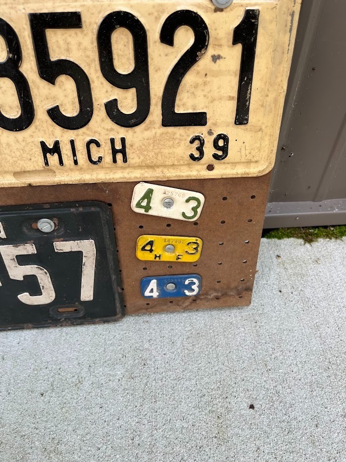 Rare Vintage Michigan License Plates 1928-1942 | eBay