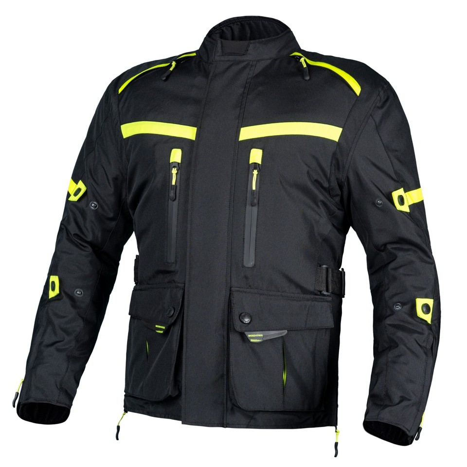 Men’s Waterproof Motorcycle Jacket – CE Level 2 Armor 4-Season Biker ...