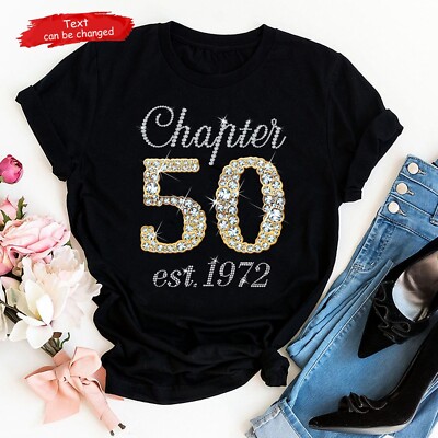 Chapter 50 Shirt, Est 1972 Shirt, 50th Birthday Shirt, 50th Birthday ...