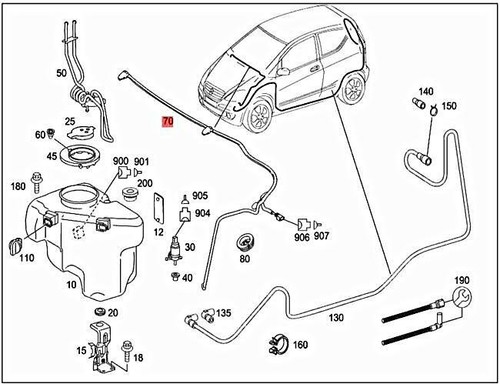 Genuine MERCEDES W169 W245 A-CLASS W169 B-CLASS W245 Hose 1698600092 | eBay