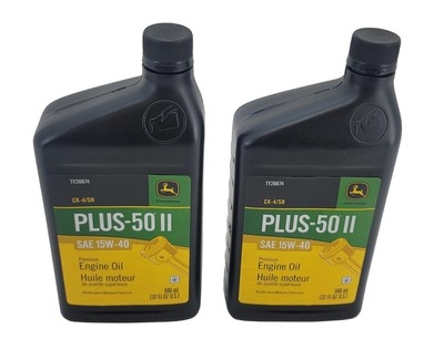 John Deere Original Equipment 32 oz. Plus-50 II SAE 15W-40 Oil #TY26674 ...