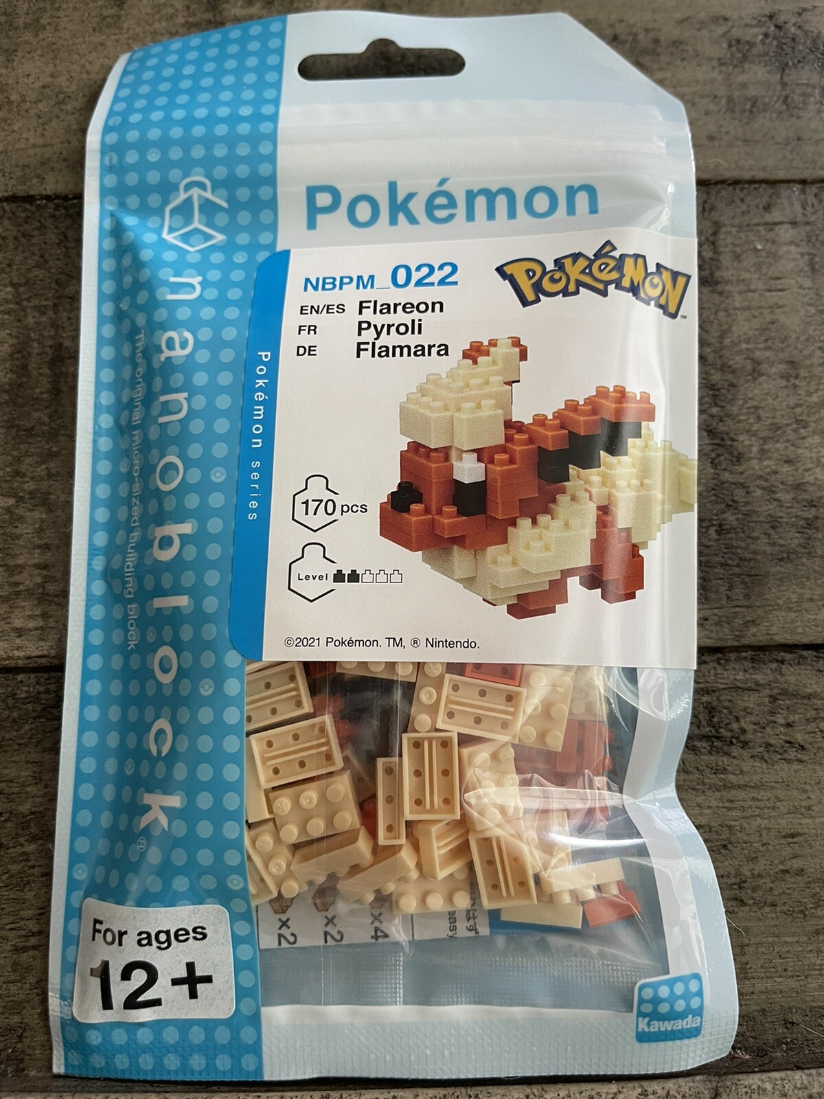 Nanoblock Pokemon Flareon (170pcs) Cube Building Blocks 4972825204351| eBay