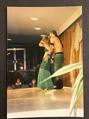 FOUND VINTAGE PHOTO PICTURE Man And Woman Dancing Performing On Stage ...