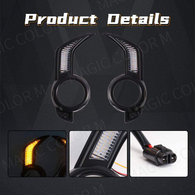 LED DRL For Toyota 4Runner 2014 - 2021 Daytime Running Light Fog Lamp w ...