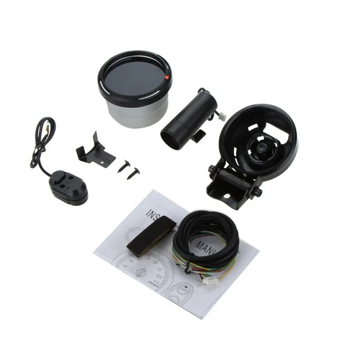 Universal Tachometer Gauge Kit Blue LED 11000 RPM Meter with Adjustable ...
