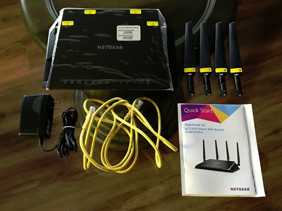 Netgear Nighthawk X4 AC2350 Dual Band Smart WiFi Router R7500-100NAS ...