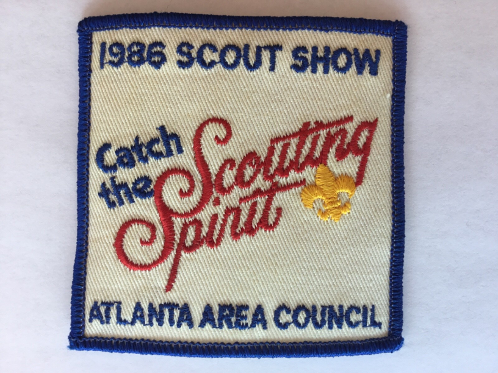 1986 Atlanta Area Council Scout Show Patch sq | eBay