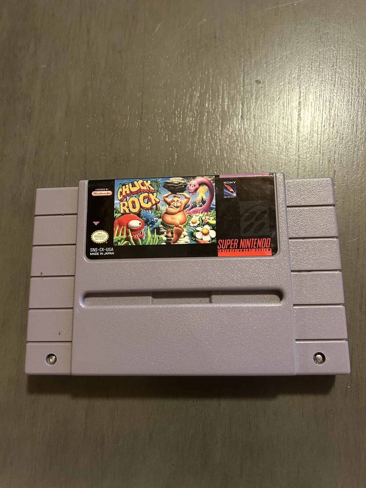 Chuck Rock - Fun SNES Super Nintendo Game 90451304055 | eBay