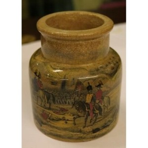 Brilliant Pratt Ware Jar Crimean War Scene Depicting The Battle of Alma ...