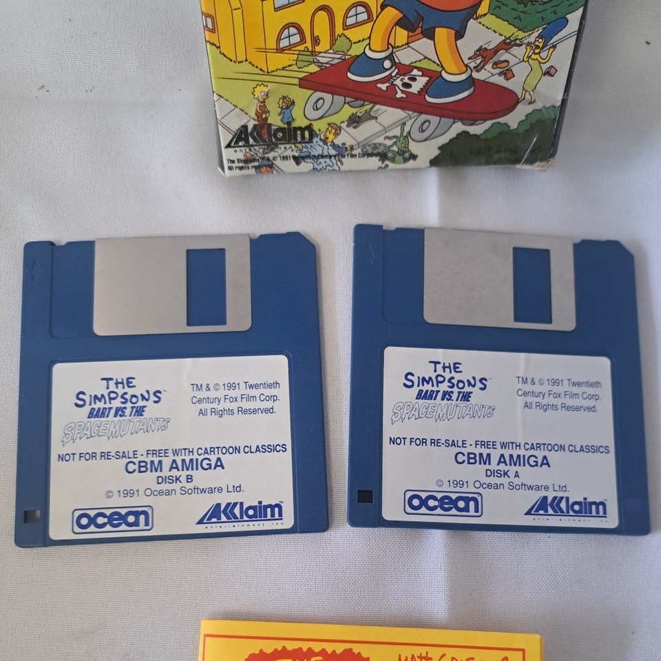 COMMODORE AMIGA - THE SIMPSONS BART VS THE SPACE MUTANTS | eBay UK