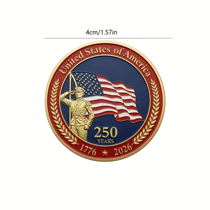 United States 250 Anniversary Challenge Coin Commemorative US 1-pc O | eBay
