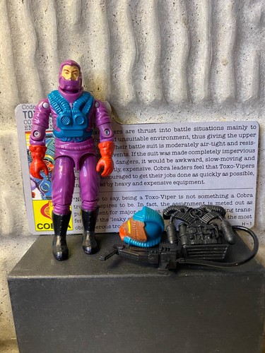 GI JOE Vintage Action Figure TOXO VIPER Complete with File Card 1988 | eBay