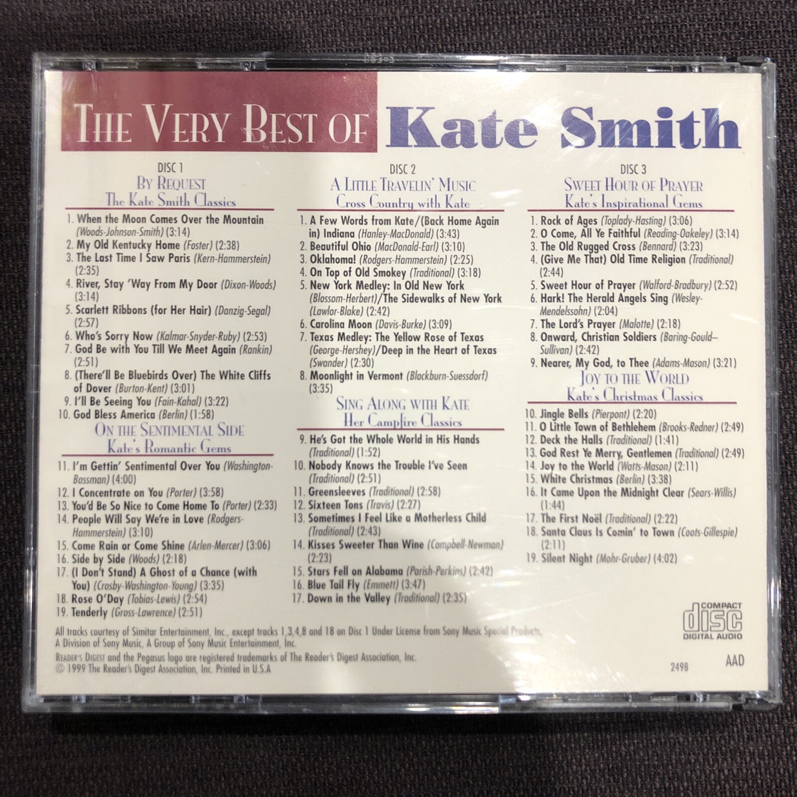Readers Digest Music The Very Best Of Kate Smith Cd | eBay