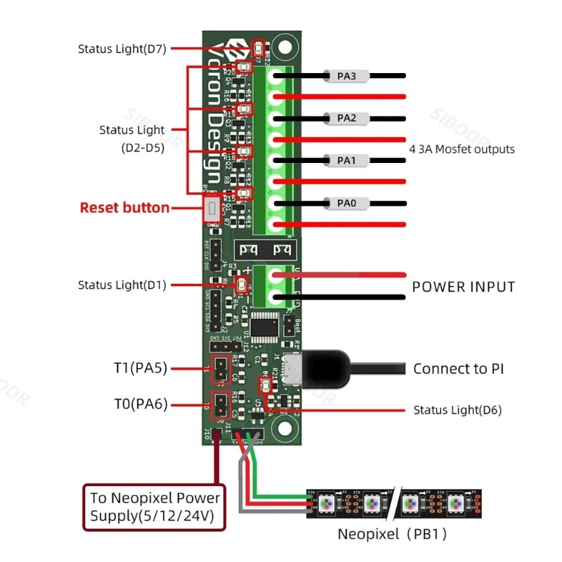For Voron V2.4 Klipper Expander Board Thermistor Input 3D Printer ...