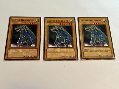 3X Luster Dragon #2 YS11-EN002 - Yugioh Yu Gi Oh! 3 Playset 1st Edition ...