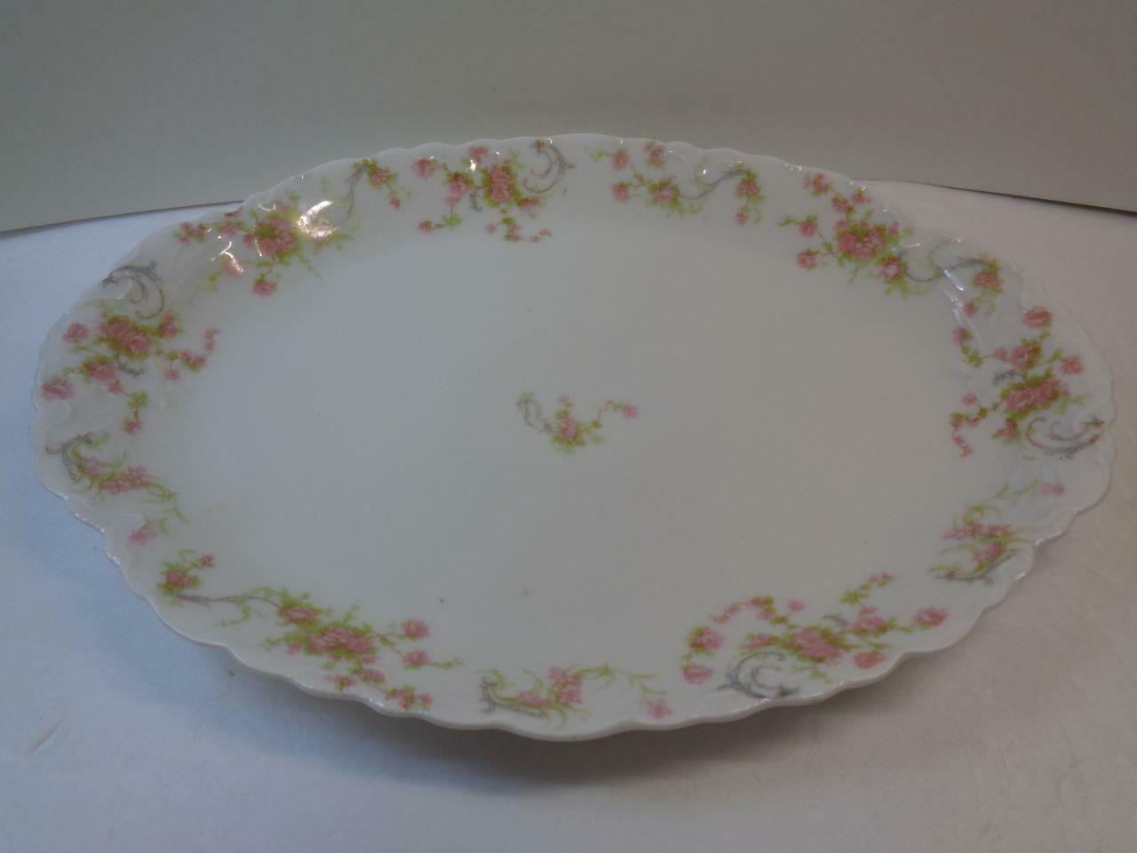 Peerless Marlboro Bavaria Porcelain China 13.75" Serving Platter Rose ...