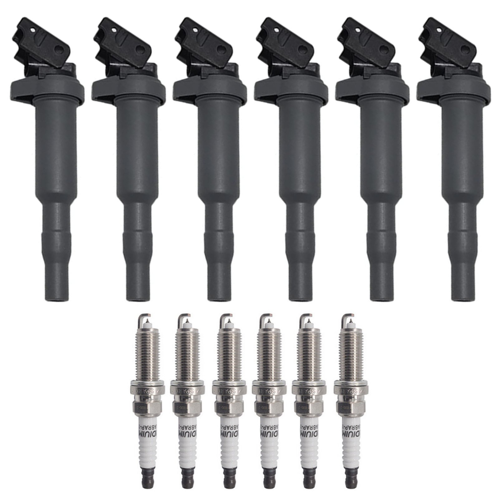 6x Ignition Coils + 6x Iridium Spark Plugs for 2009-2015 BMW 335i ...
