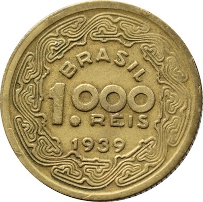 Brasil 1000 Reis 1939 | eBay
