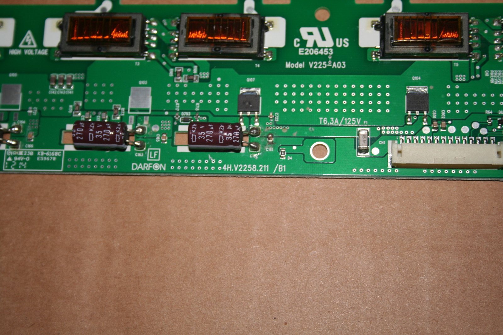 VIZIO E321VL VIORE LC32VH62 & Othr BACK LIGHT INVERTER BOARD #4H.V2258 ...