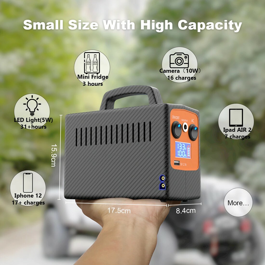 2 In 1 Solar Generators System 220V 300W Peak Power Station Portable ...