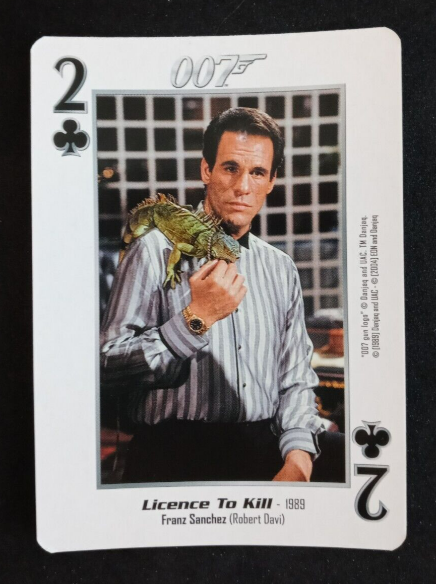 2002 James Bond 007 Movie Playing Card Films 11-19 2 Clubs | eBay