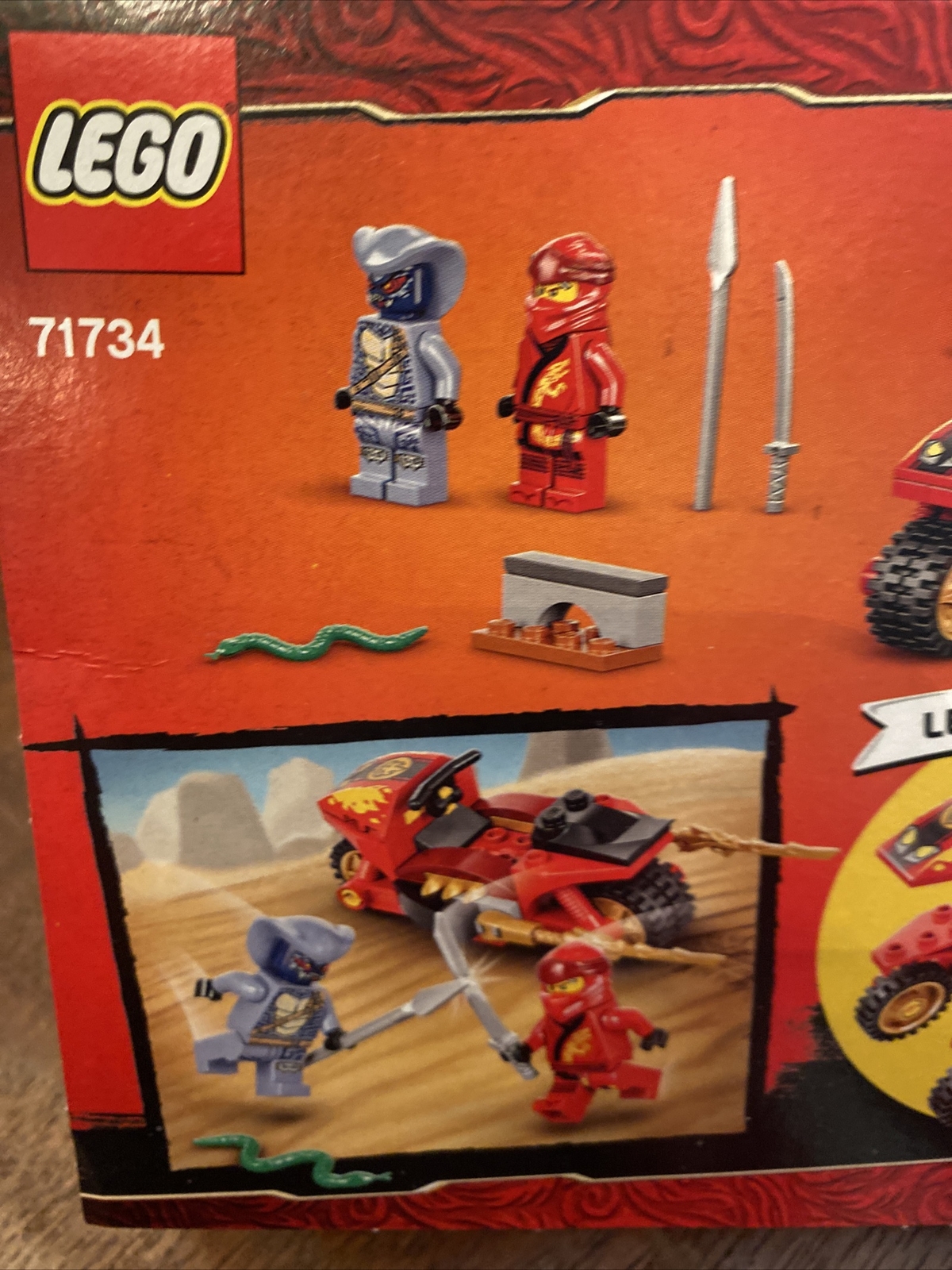 LEGO 71734 Kai's Blade Cycle NINJAGO LEGACY Motorcycle Set 673419339360 ...