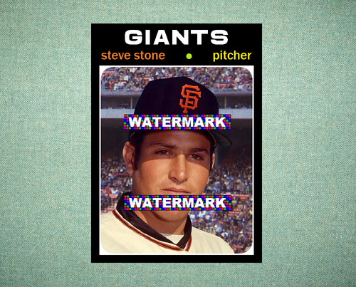 Steve Stone San Francisco Giants 1971 Style Custom Baseball Art Card | eBay