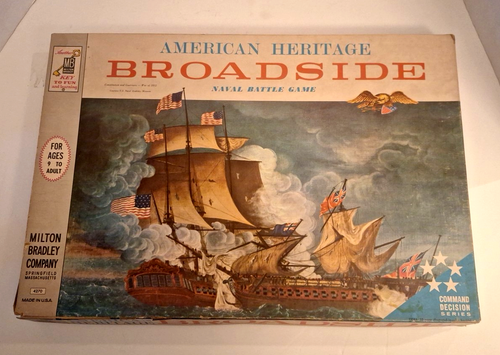 Milton Bradley American Heritage Broadside Naval Battle Board Game 1962 ...