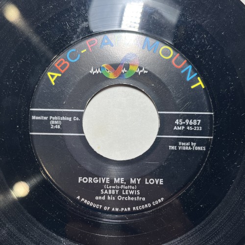 Group/Doowop 45 Sabby Lewis On ABC Paramount “Regretting”Forgive Me, My ...