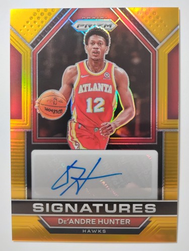 2022-23 Panini Prizm De'Andre Hunter Signatures Gold Auto /10 CAVS ...