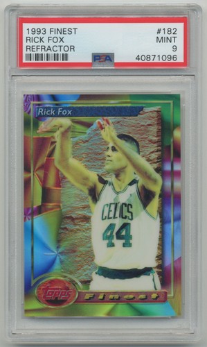 Rick Fox 1993-94 Topps Finest Refractor #182 Boston Celtics - PSA 9 ...