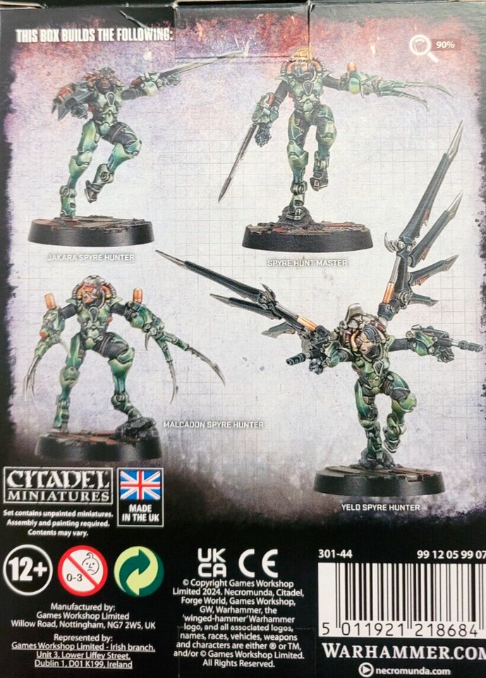Necromunda Malcadon, Yeld & Jakara Spyre Hunters 1 sprue 2 models ...